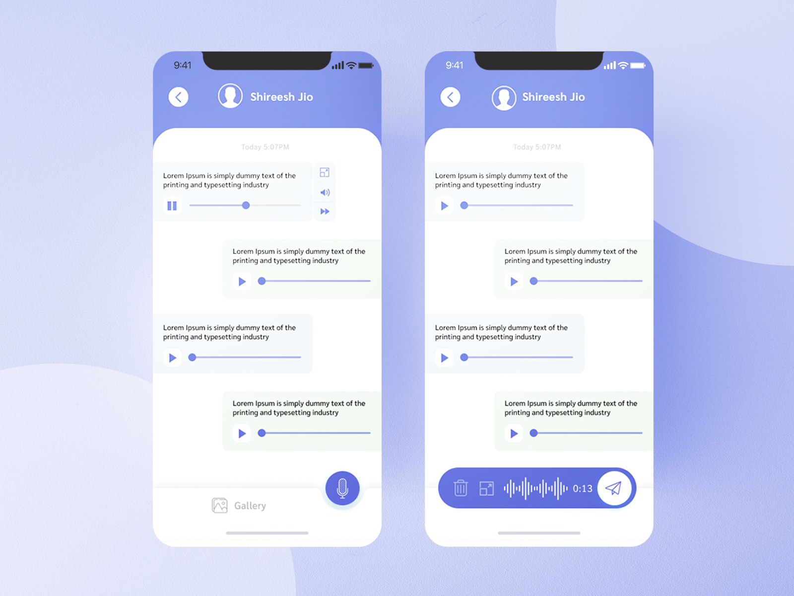Voice Chat App UI Design Figma by Balvant Ahir on Dribbble
