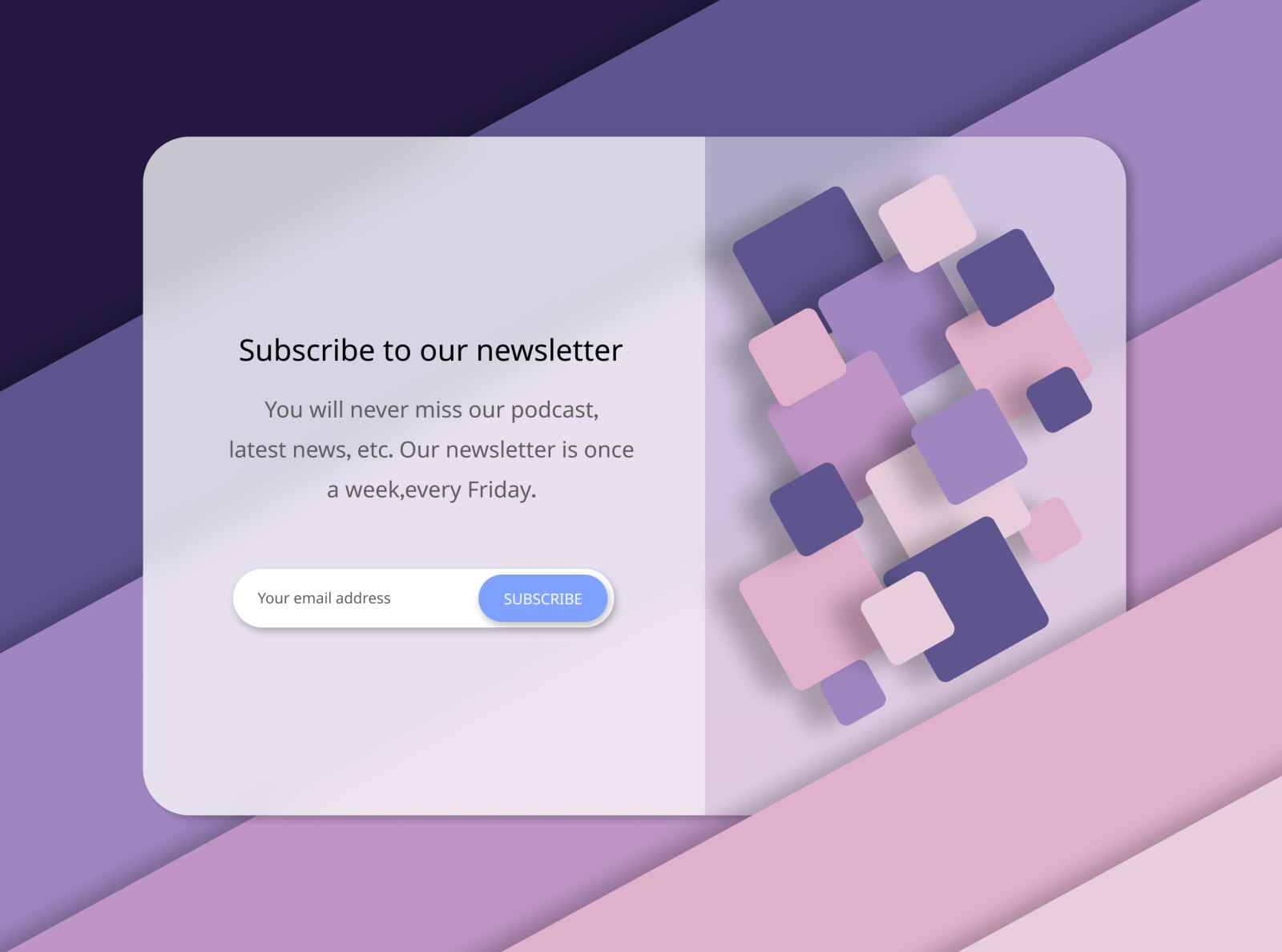 Daily UI- Subscribe by Gokul Roy on Dribbble