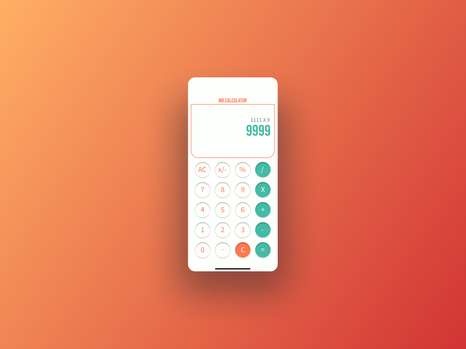 Minimalist Calculator UI Design by Jonathan Edgar on Dribbble