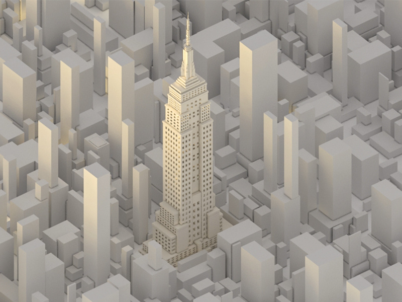 Empire State Building and Manhattan by Nermin Muminovic on Dribbble