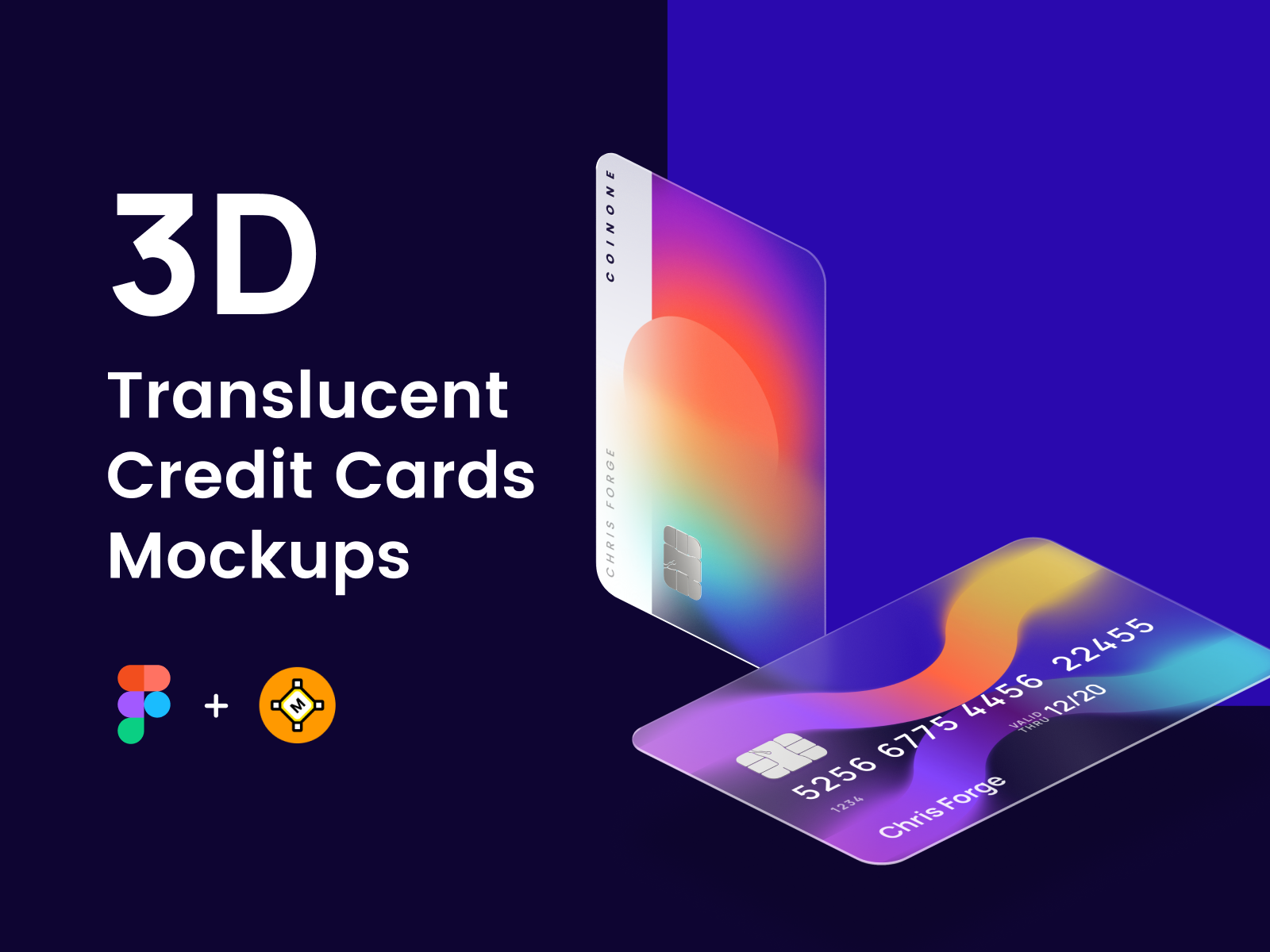 3D Frosted Glass Credit Cards by Michal Sambora on Dribbble