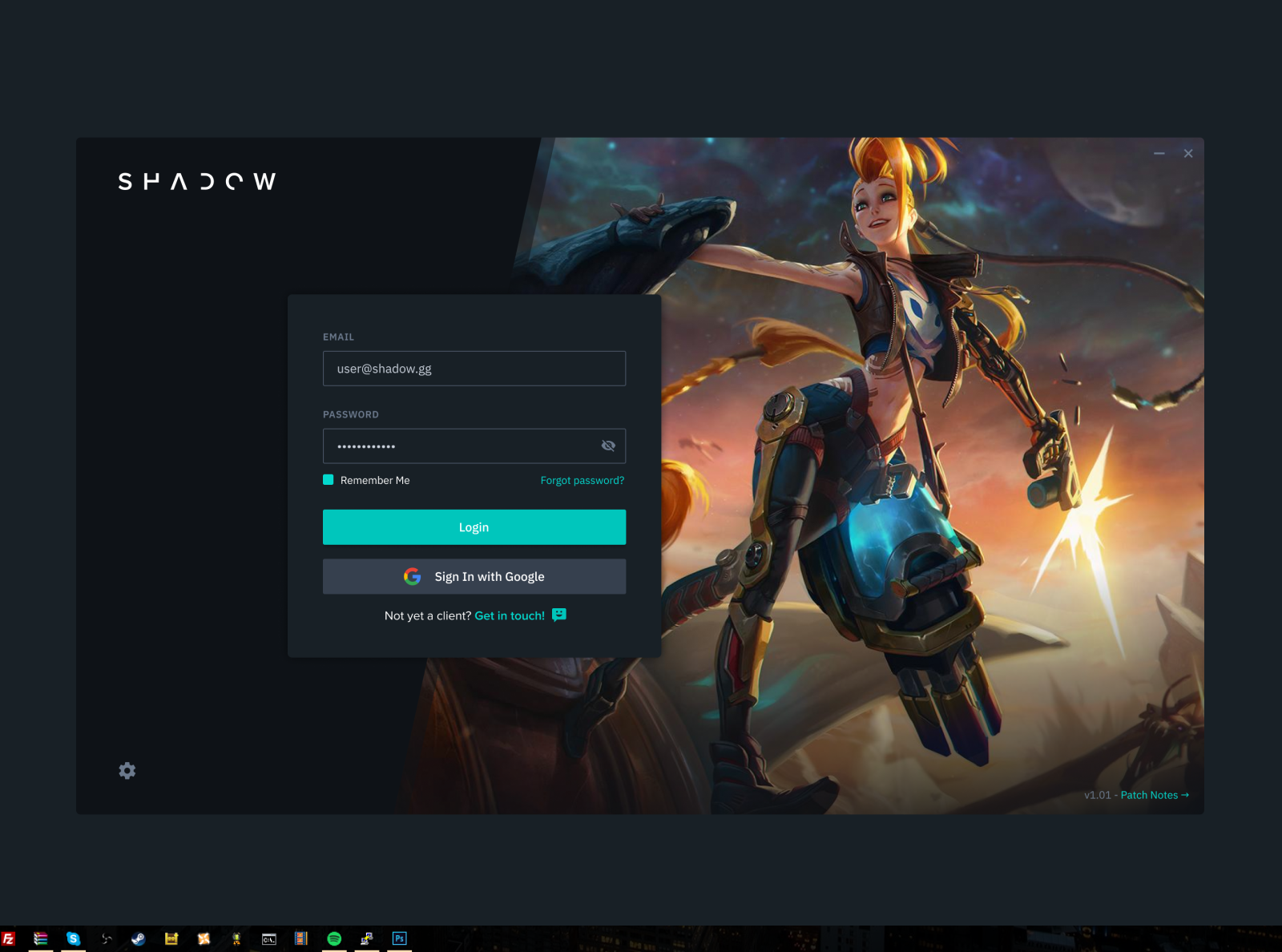 ShadowApp: Login by Jonathan Prieto on Dribbble