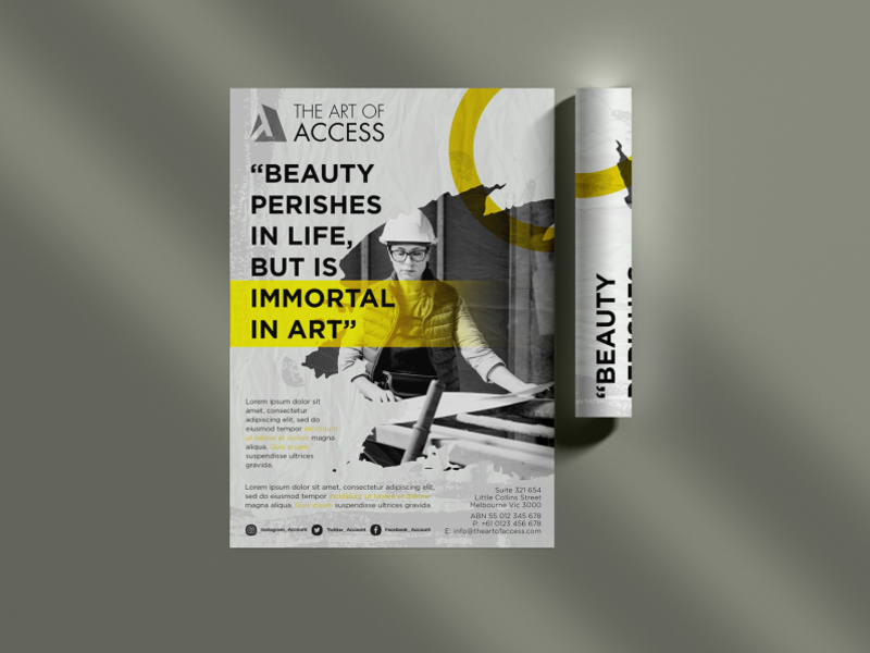 The Art of Access - Flyer Design by Maxobiz on Dribbble