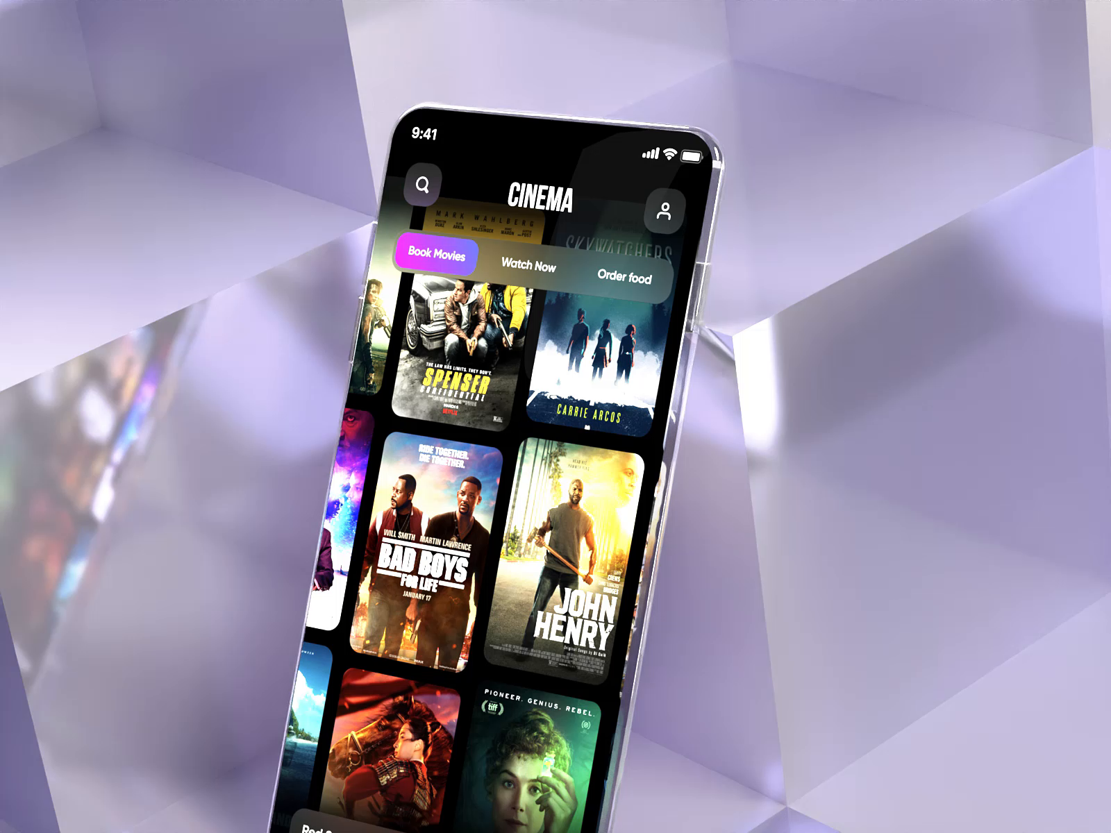 Cinema App by Vlad Gorbunov 🧿 on Dribbble