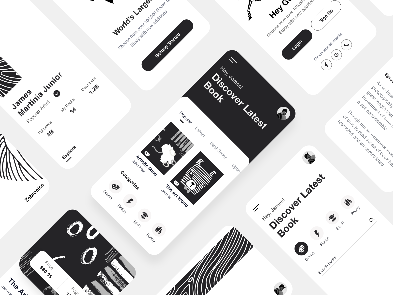 Mobile UI by DStudio® on Dribbble