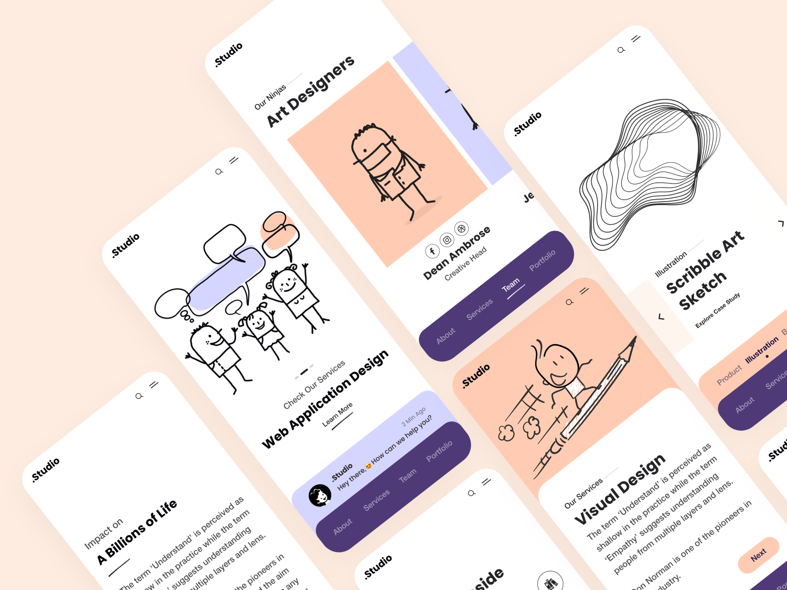 Mobile Website (Responsive View) by DStudio® on Dribbble