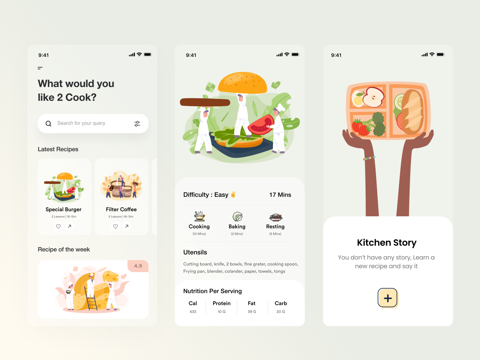 Food Recipe UI by DStudio® on Dribbble