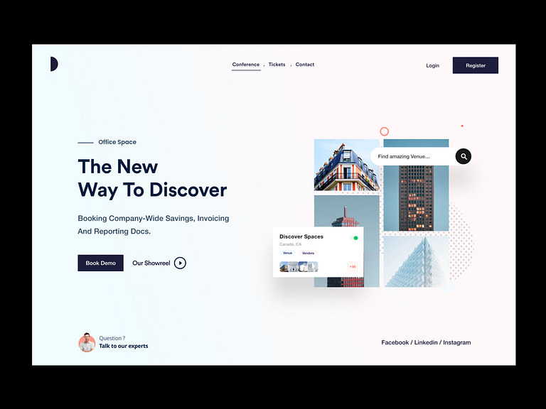 Landing_UI by DStudio® on Dribbble