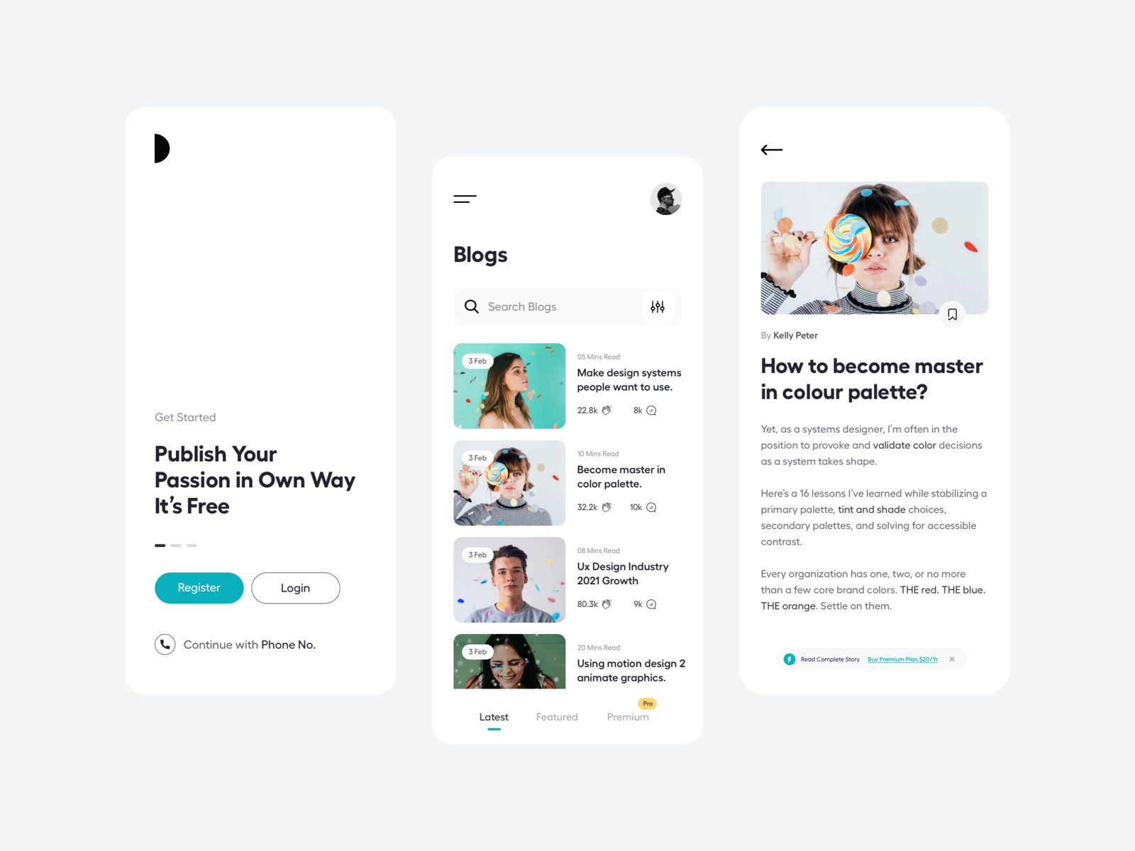 Blog_UI by DStudio® on Dribbble