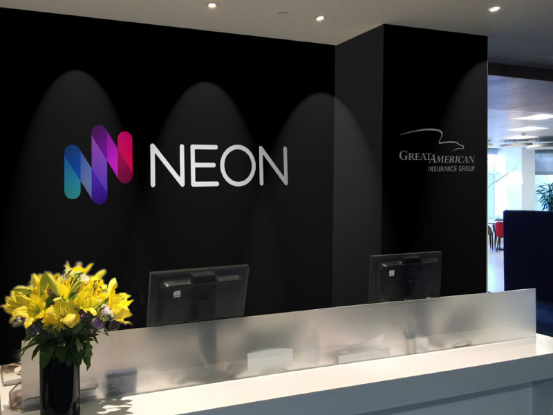 Neon Reception Signage by Fable&Co. on Dribbble