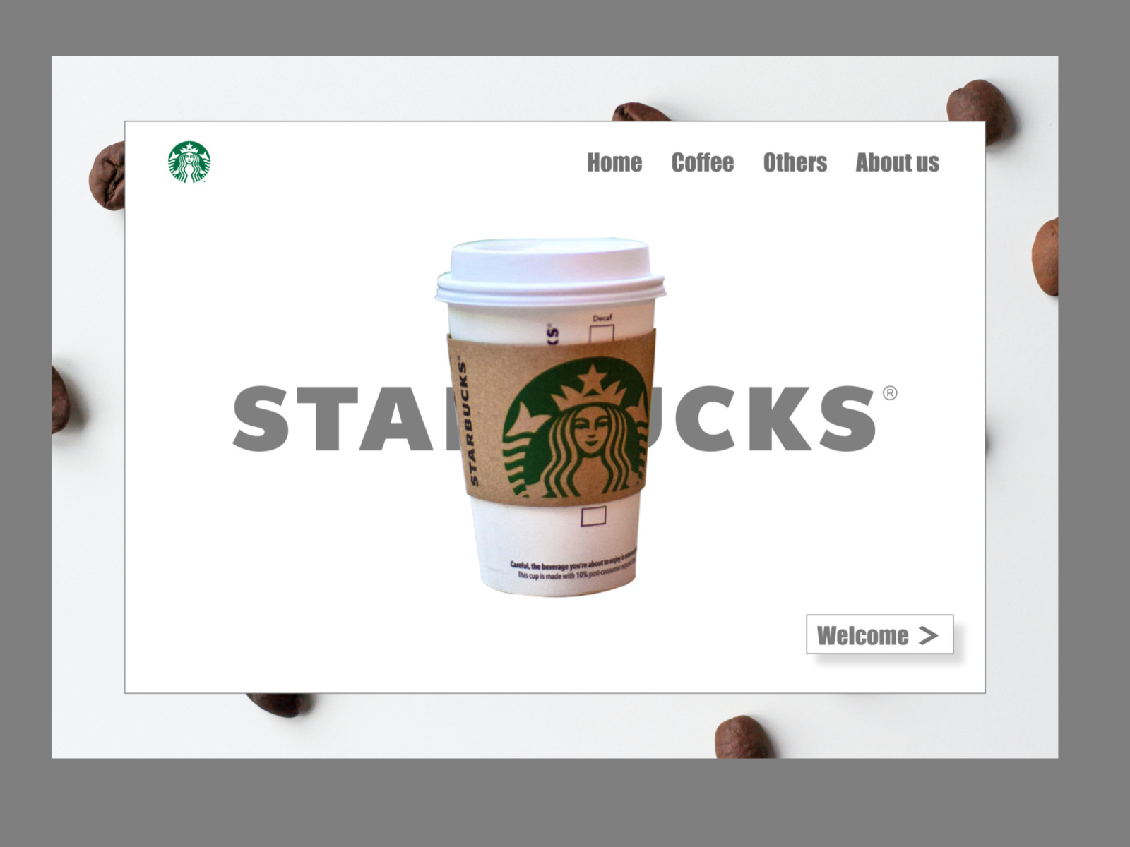 Starbucks landing page by patel jan on Dribbble