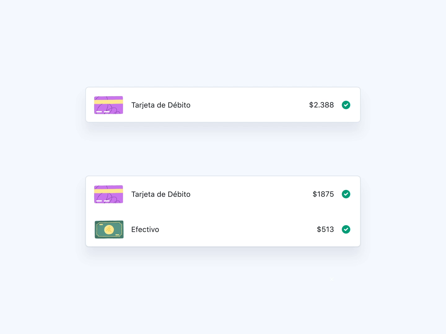 Payment method animation by ++hellohello on Dribbble