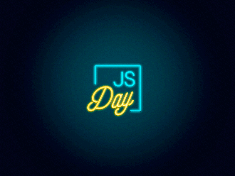 Js Day - Neon by ++hellohello on Dribbble
