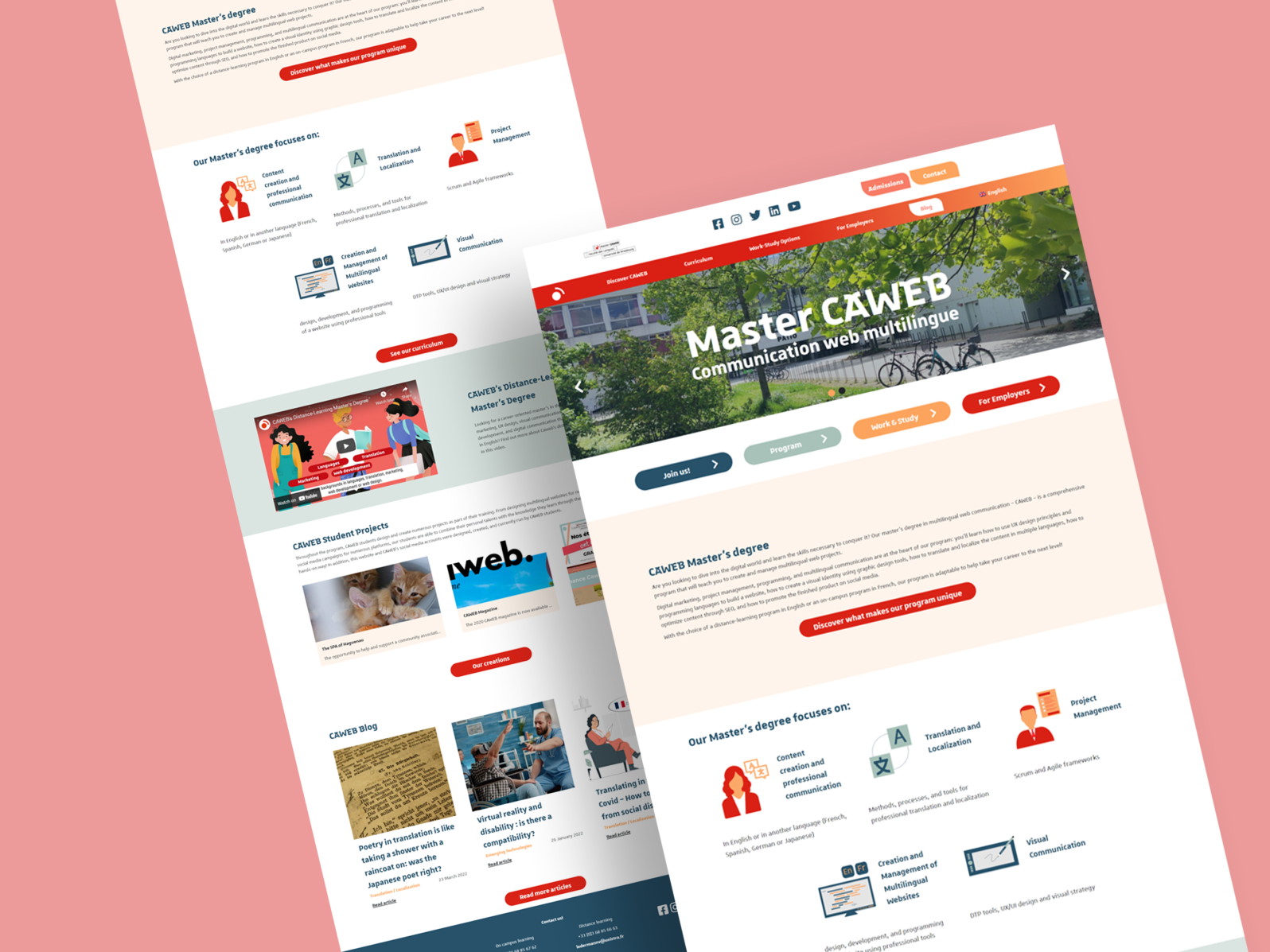 Caweb website by Adriana on Dribbble