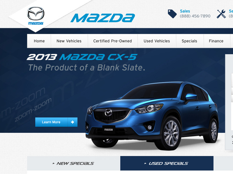 Another Mazda Dealer Website by Eric Malcolm on Dribbble