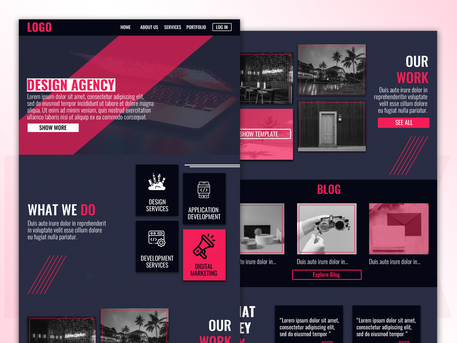 Designotion - Website Template Design by Zeiore Studio on Dribbble