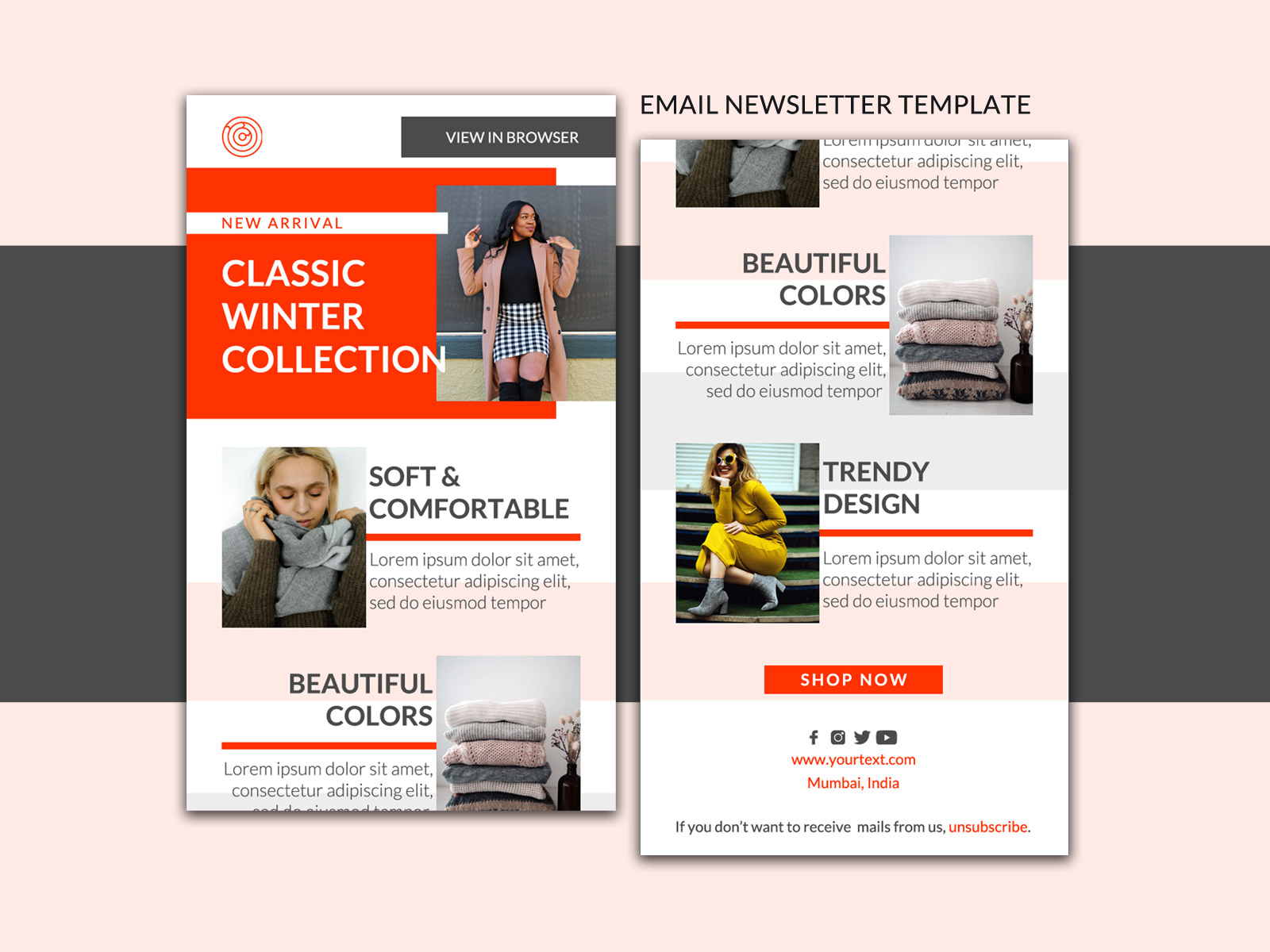 Email Newsletter Template 01 by Zeiore Studio on Dribbble
