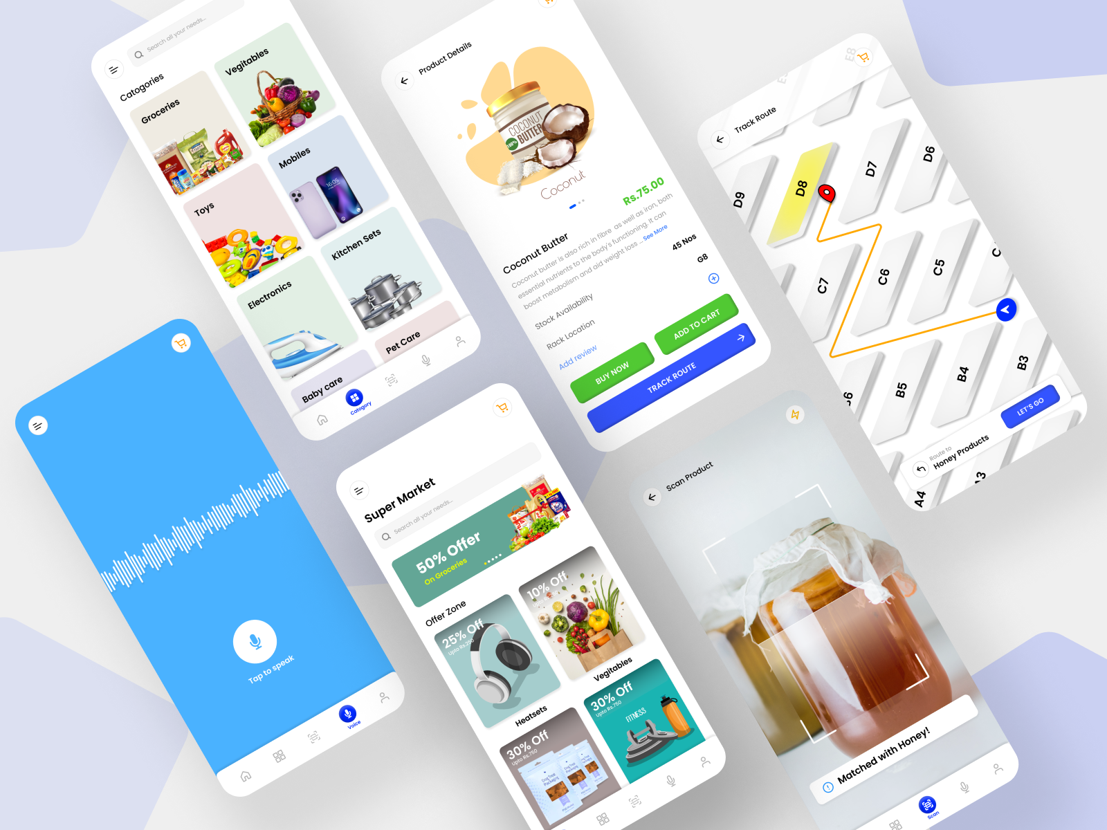SUPER SHOPPY - App design by Sanjay Sriram on Dribbble