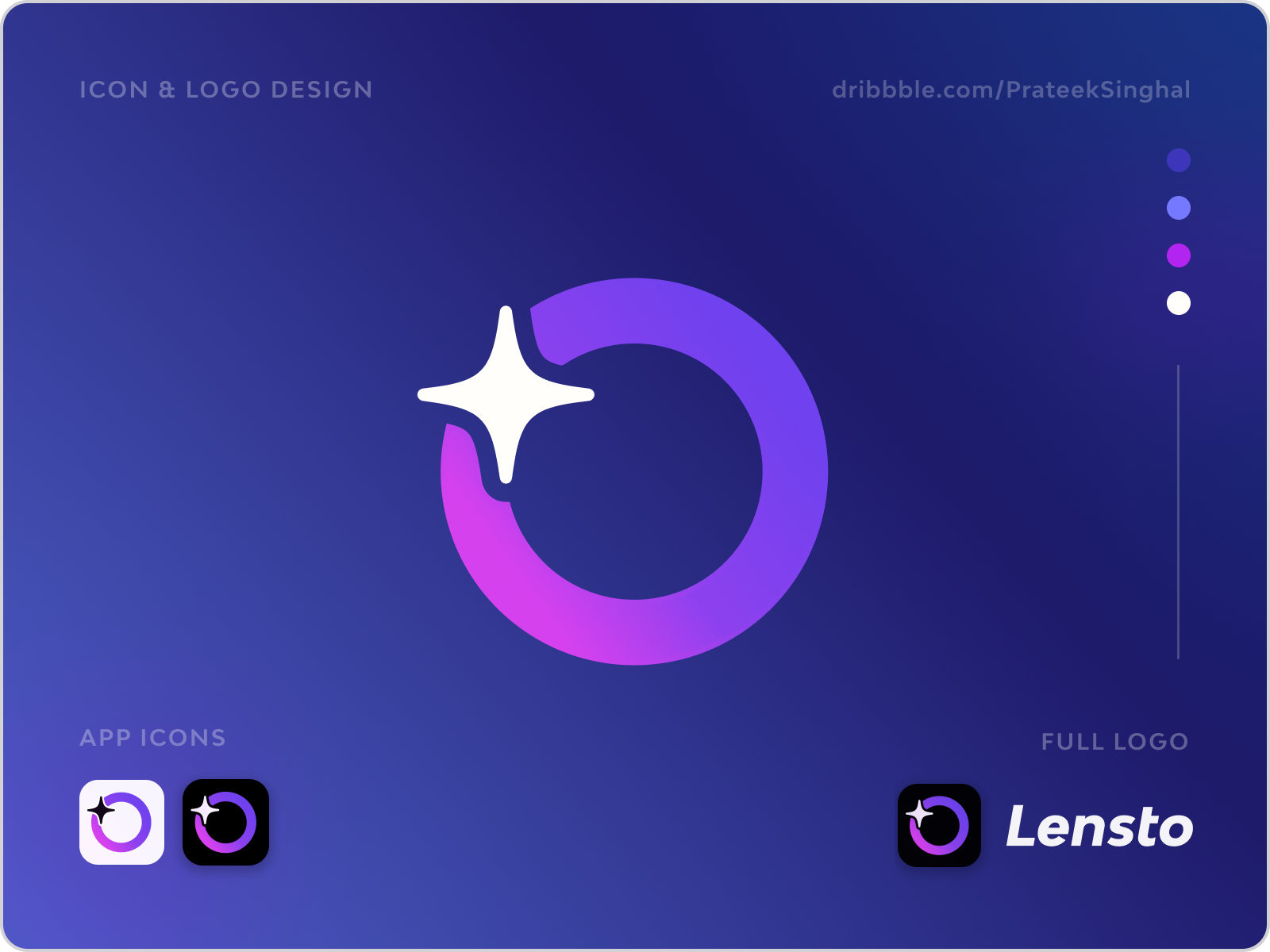 Lensto : Photo Editing App - Icon & Logo by Prateek Singhal by Prateek ...