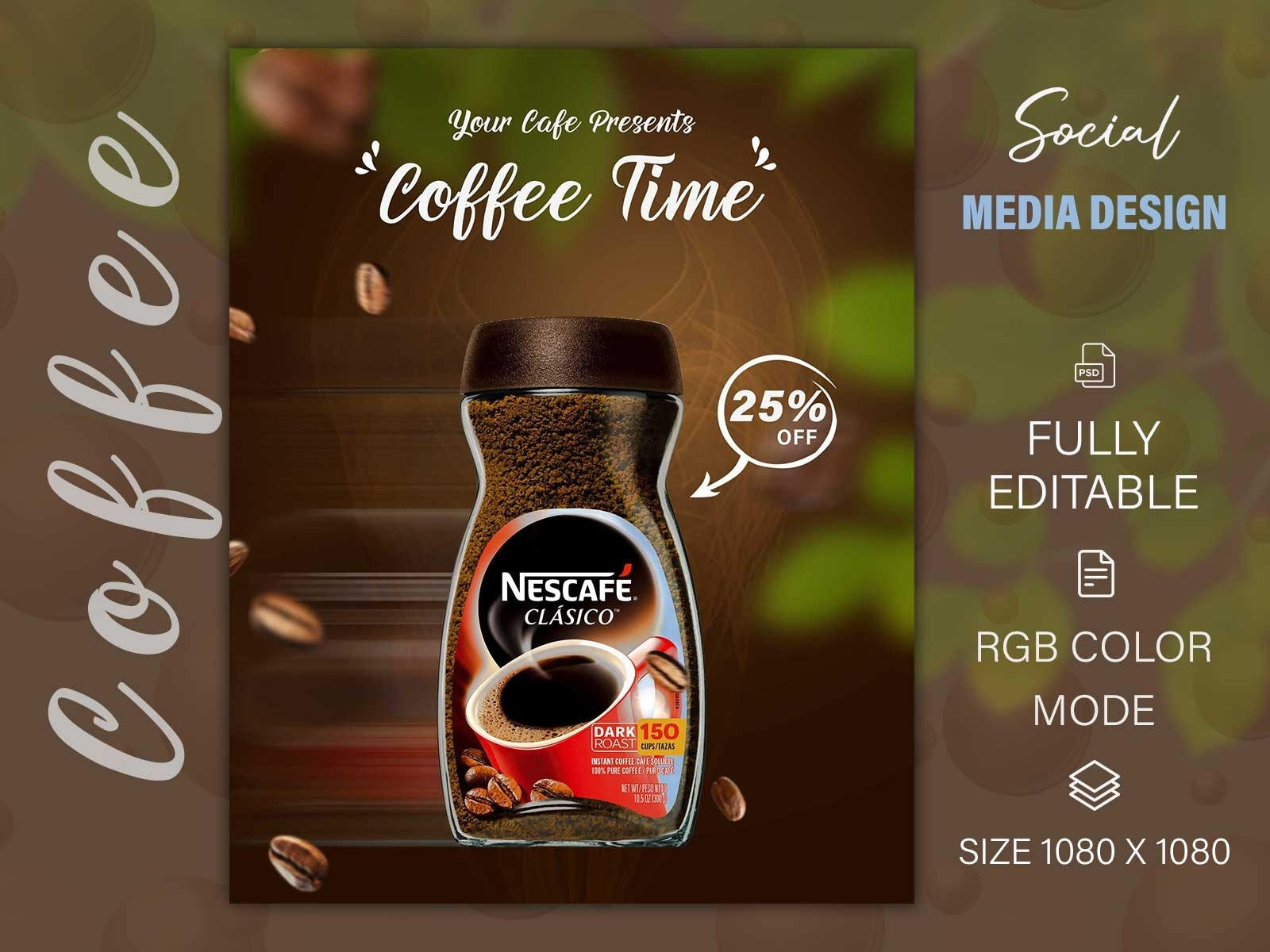 Coffee Banner | Social Media Post Design by Kamrul Hasan Sawon on Dribbble