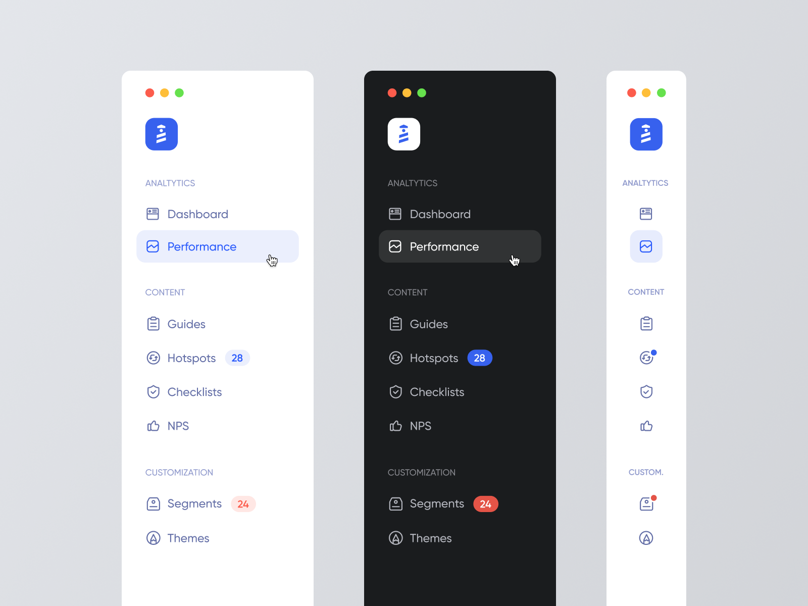 Sidebar Navigation By Omer Erdogan On Dribbble