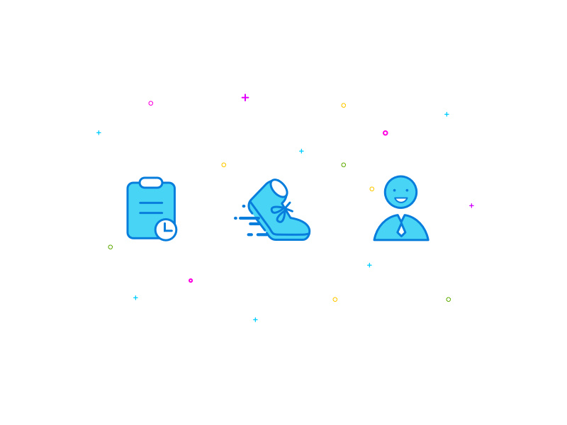 The main menu interface icons by 可子 on Dribbble