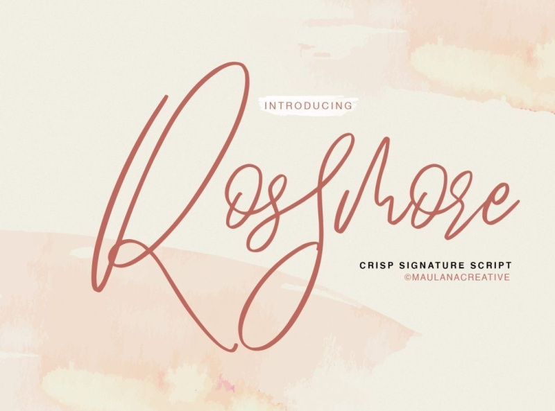 Rossmore Script Font by Deeezy on Dribbble