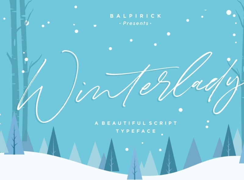 Winterlady Script Font by Deeezy on Dribbble