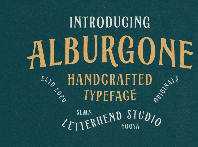 Alburgone - Display Typeface by Deeezy on Dribbble
