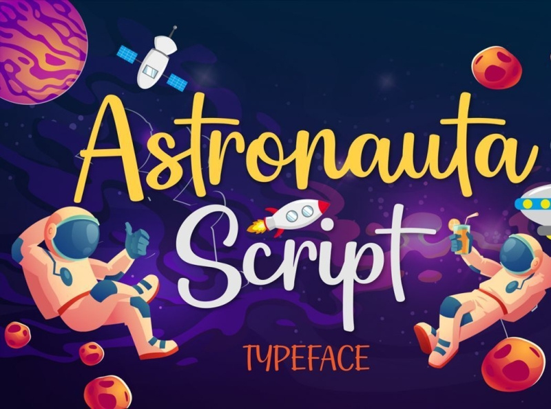 Astronauta Script by Deeezy on Dribbble
