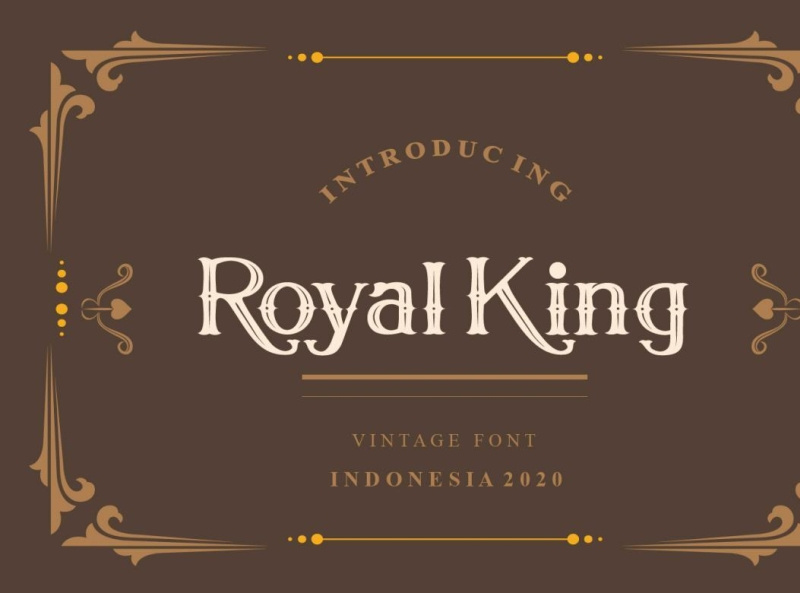 Royal King Vintage Serif Modern Font by Deeezy on Dribbble
