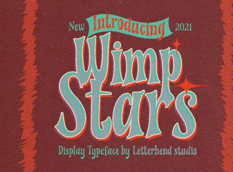 Wimp Stars - Display Typeface by Deeezy on Dribbble