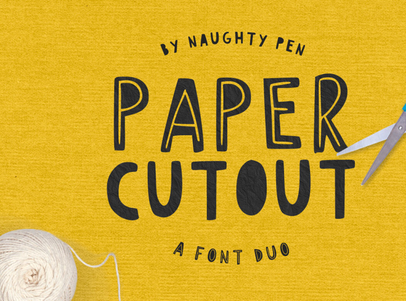 Paper Cutout Font Duo by Deeezy on Dribbble