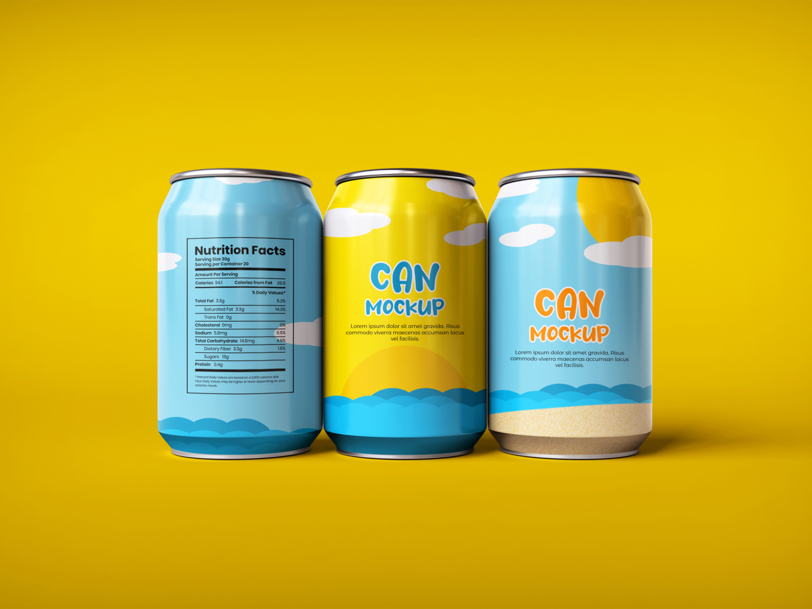 Can Mockup by TSCreativa on Dribbble