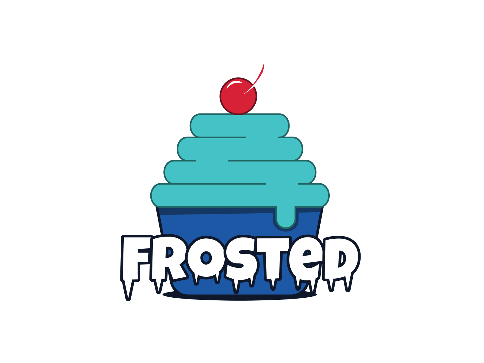 Frosted cupcakes logo by Damjan Markovic on Dribbble