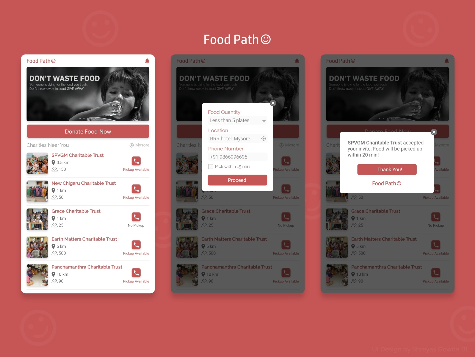 Food Path - Food Donation App by Shreyas Gowda B L on Dribbble
