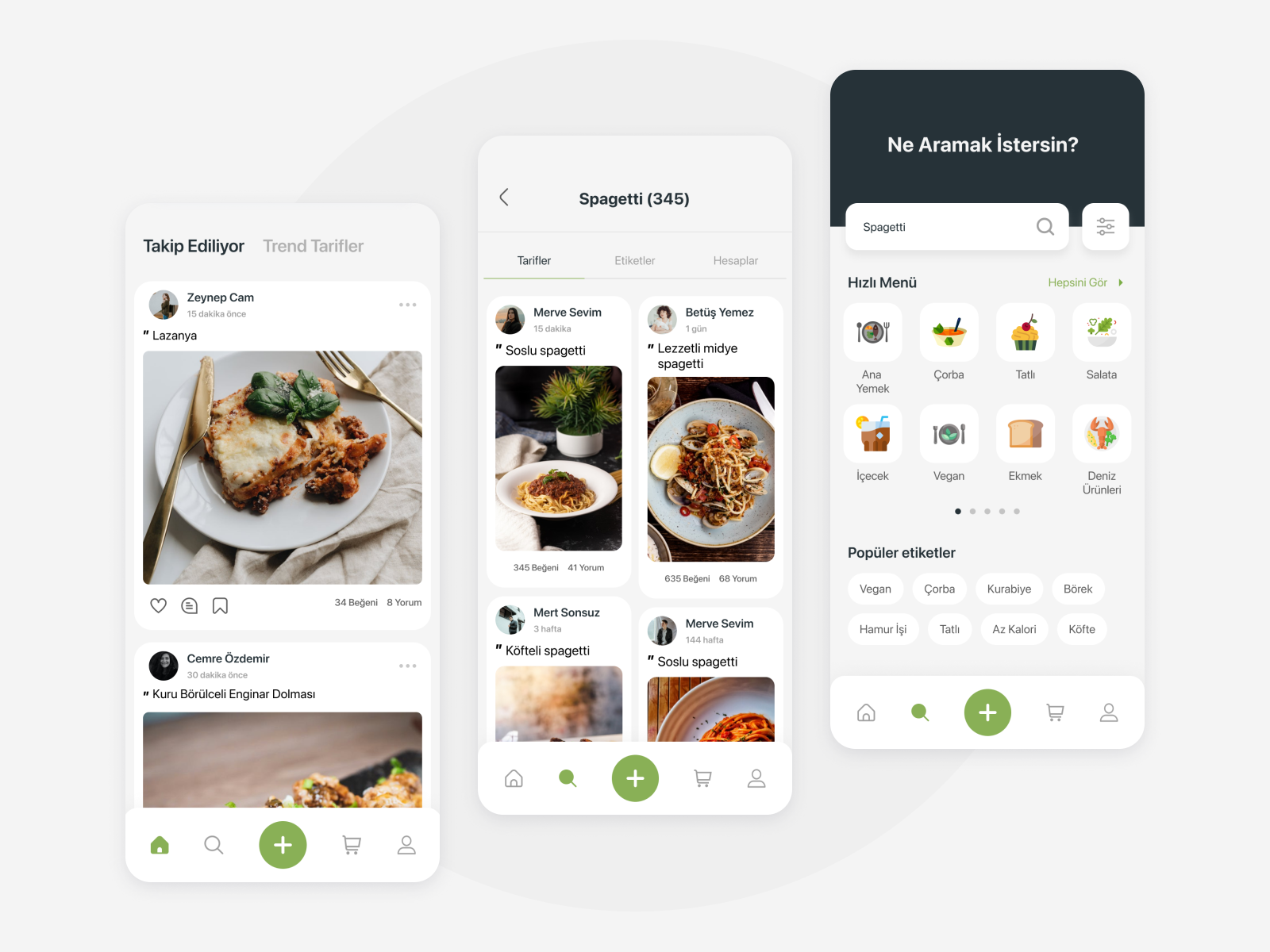 Recipe - Social App Concept by Gamze Çakmak on Dribbble