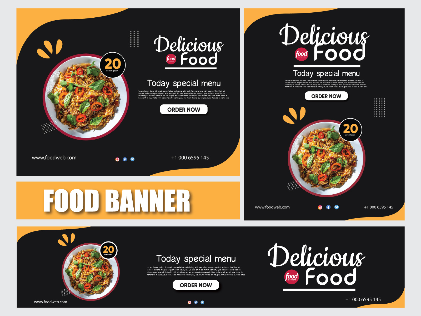 Food Banner Design 2022 by Toufiqur Rahman on Dribbble