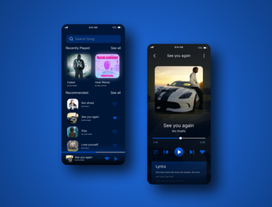 Music App Screen by Smruti Ranjan on Dribbble