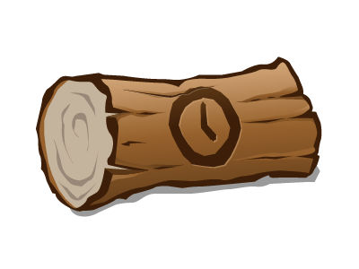 Cartoon Tree Log