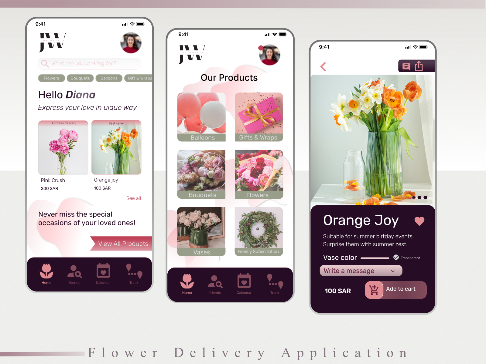 UI Design: Flower Deliver App by Digital Flare ltd. on Dribbble