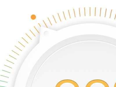 Temperature dial detail by Guz Forster on Dribbble