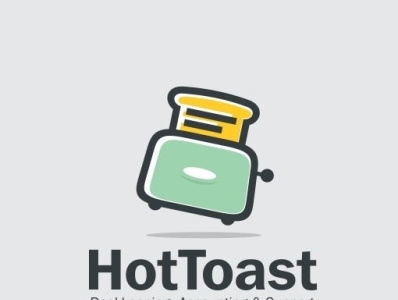 Hot Toast Custom Logo by Mirza Hasan on Dribbble
