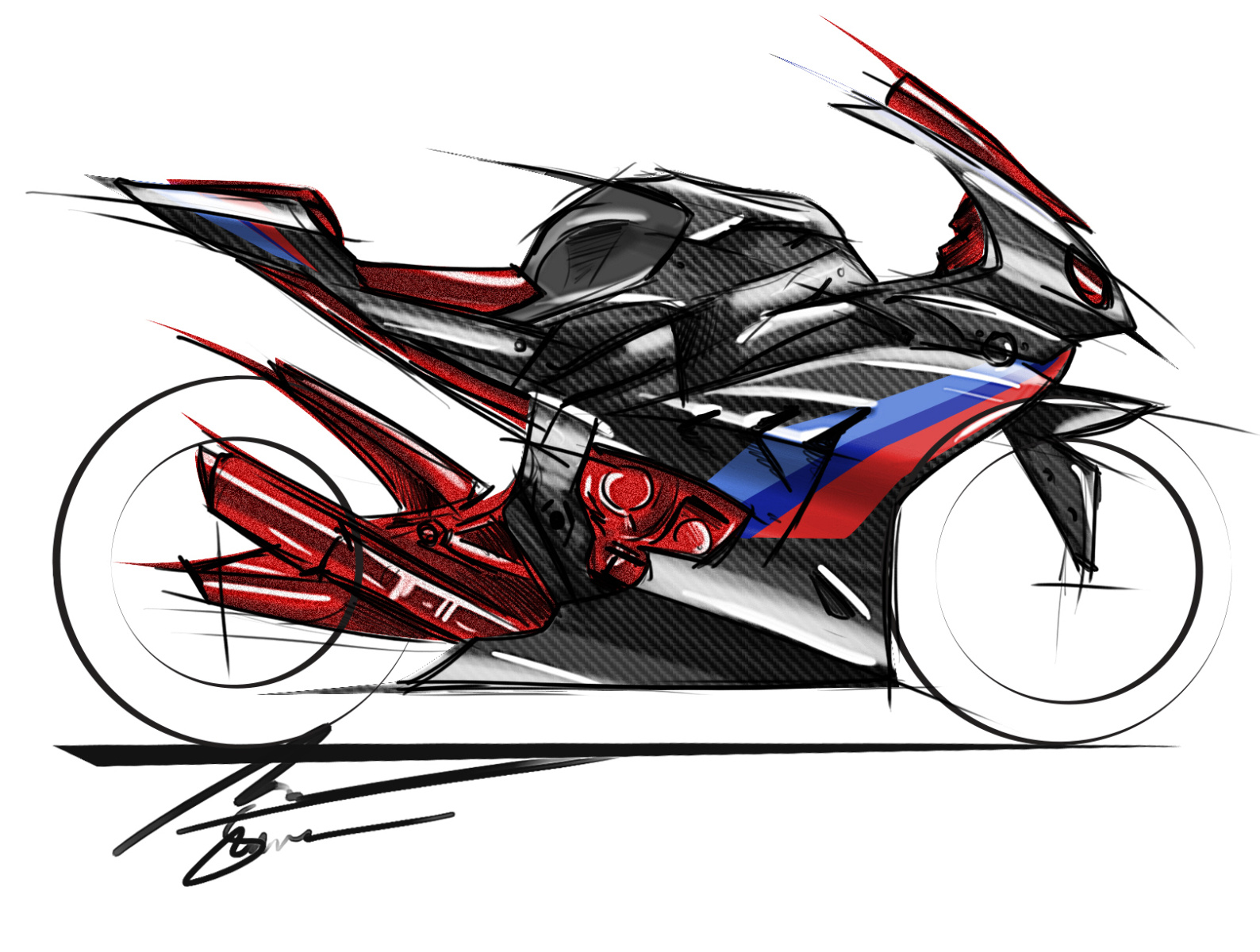 BMW S1000RR F6 ///M by Simon Designs by Simon Designs on Dribbble