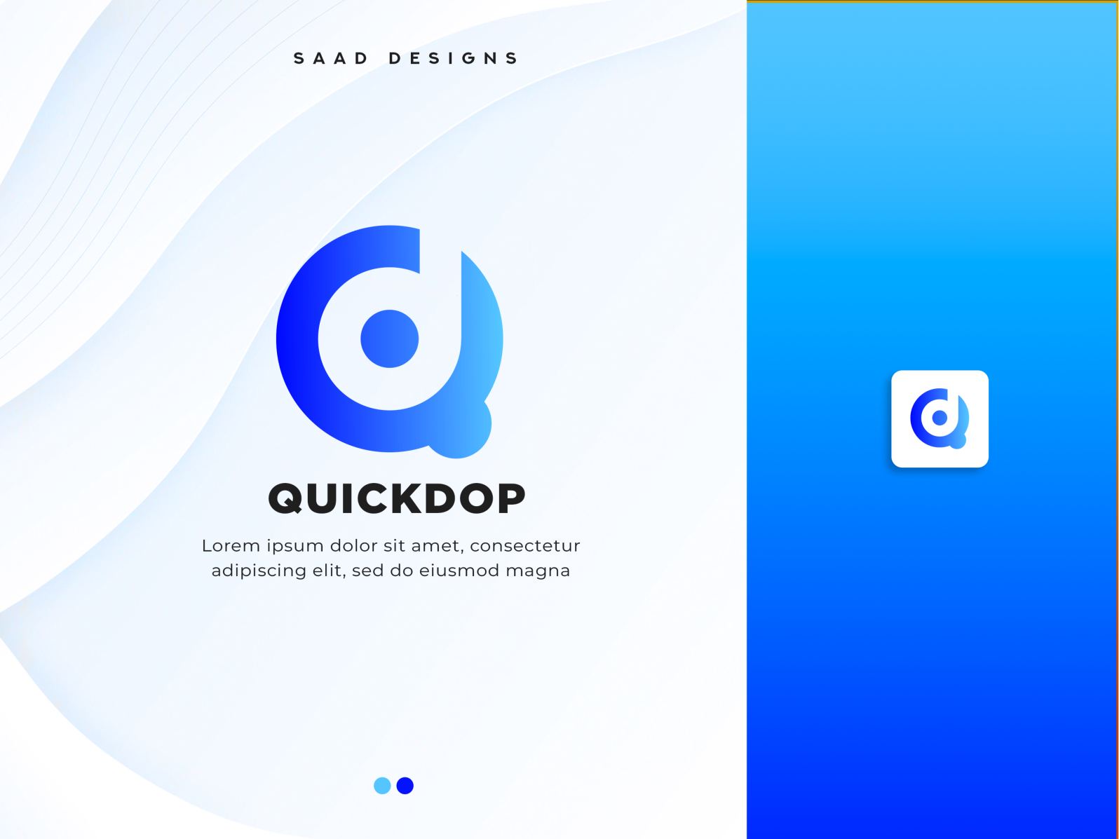 QUICKDOP logo design modern minimal logo design by Afiqul Islam Saad on ...