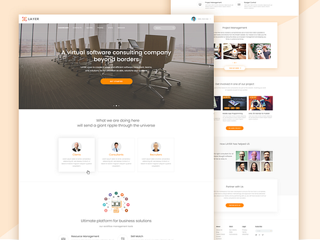 LAYER - Software Consulting Company Website by Moinul Ahsan on Dribbble