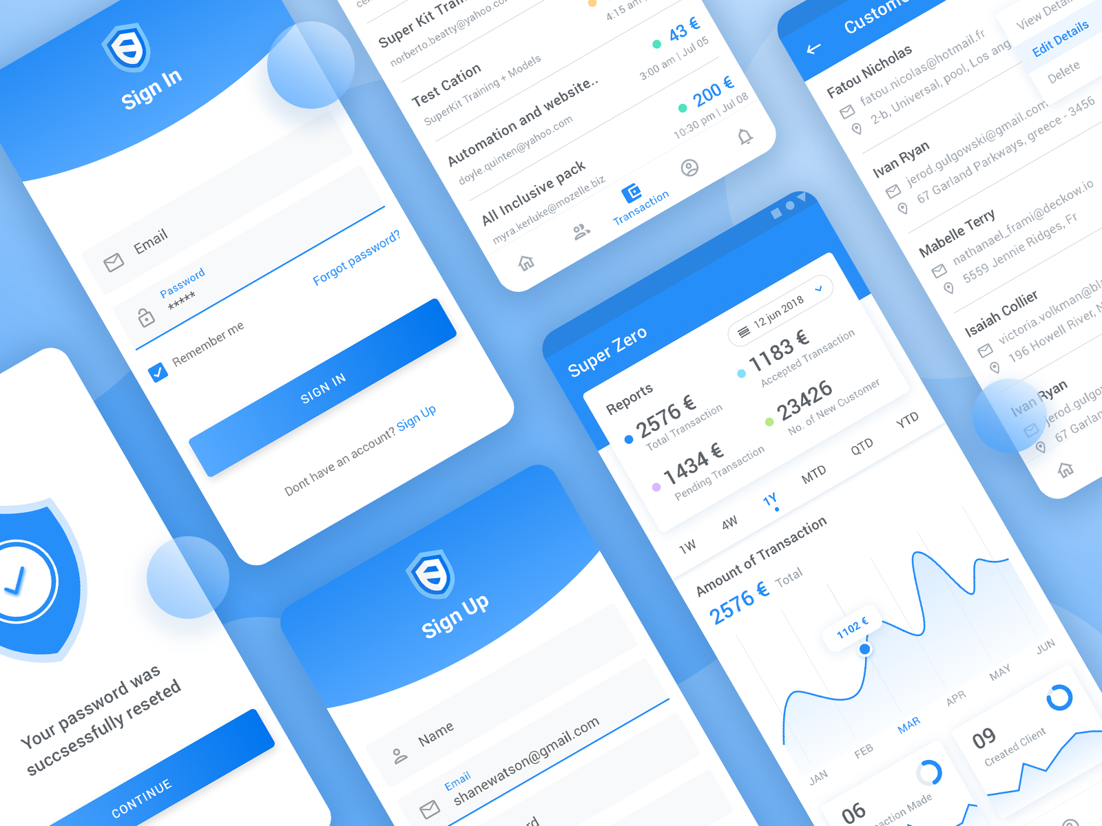 Super Zero Finance App by Moinul Ahsan on Dribbble