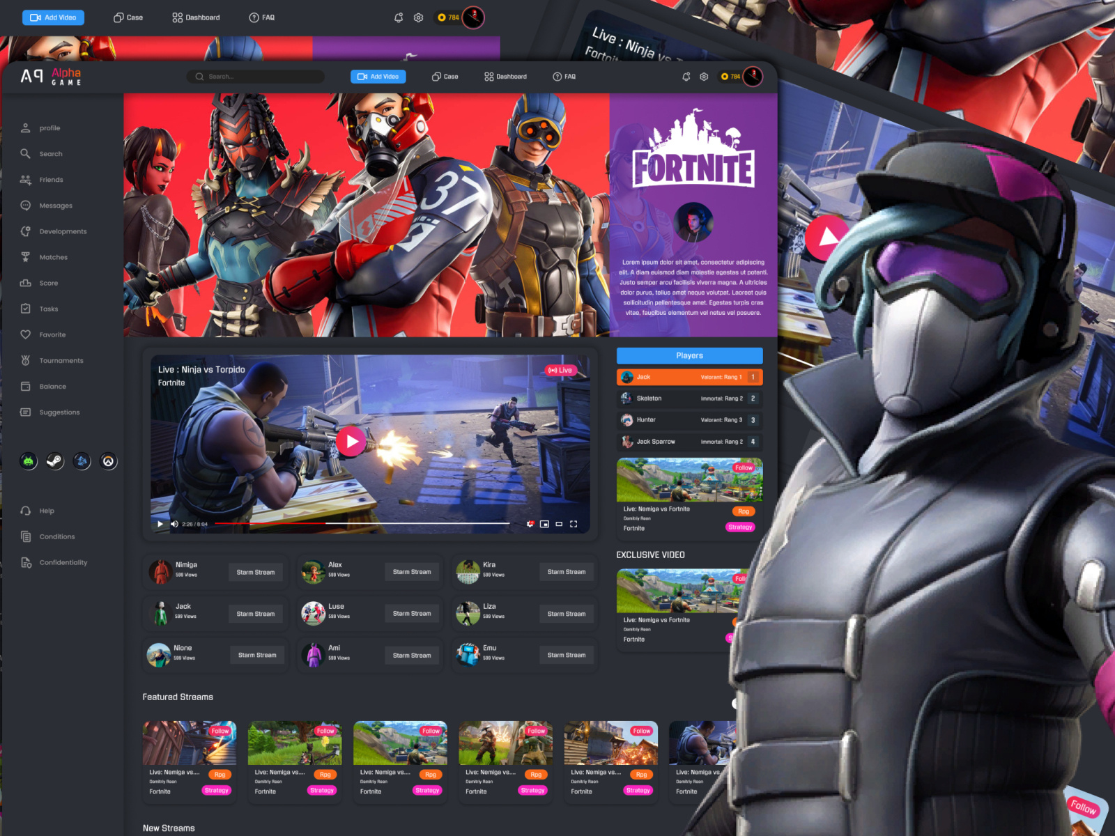 Gaming website UI Design by Opedia Studio on Dribbble