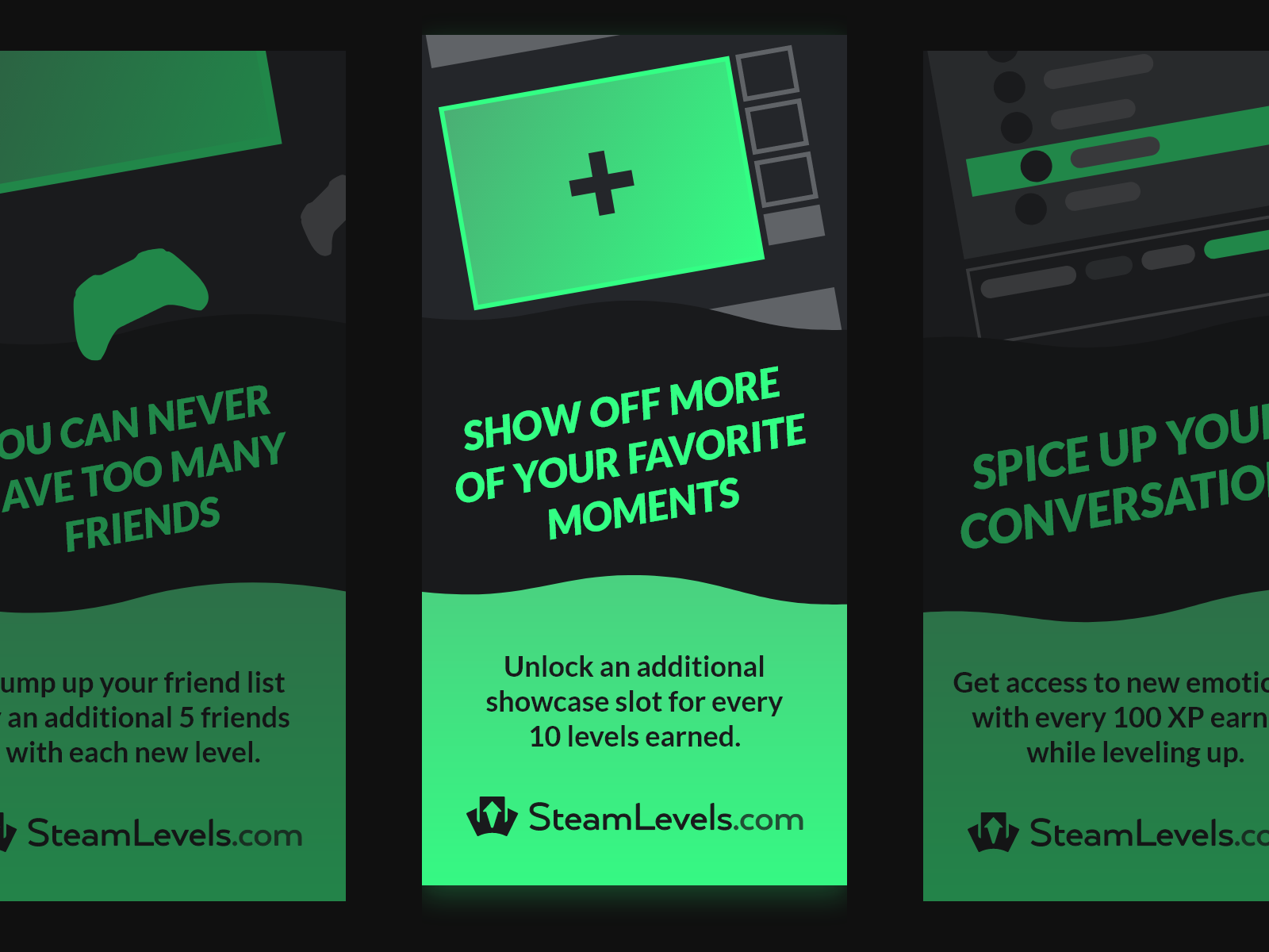 SteamLevels Ads by Rajath R on Dribbble