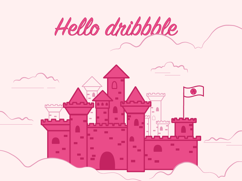 Hello Dribbble by Darina Korniychuk on Dribbble